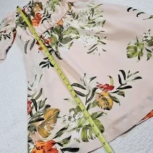 New York & Company | Dresses | Nwt New York Company Peach Floral Off ...